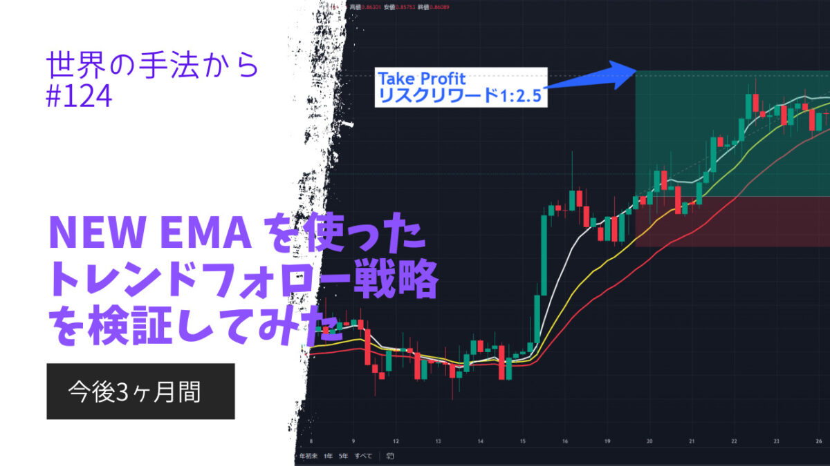 NEW EMA を使ってトレンドフォローの勝率を上げる戦略を検証してみた - 海外のFX手法検証委員会